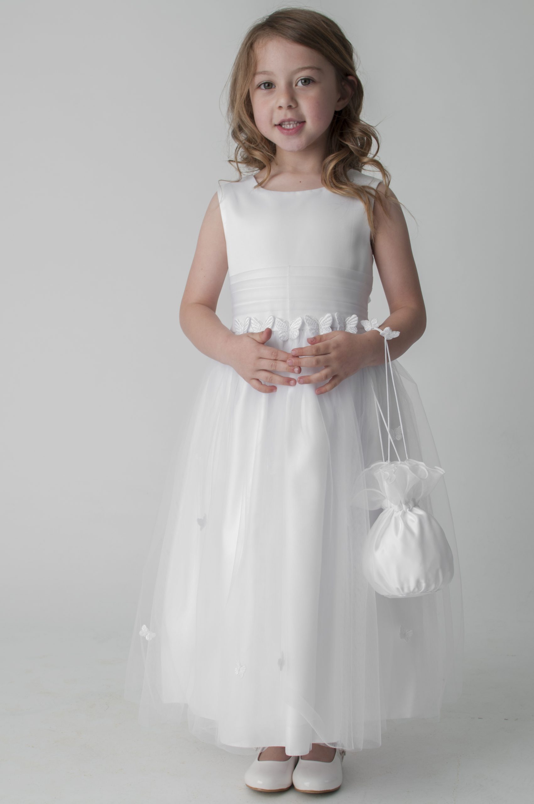 Girls Butterfly Dress in Ivory – Suits n Dresses